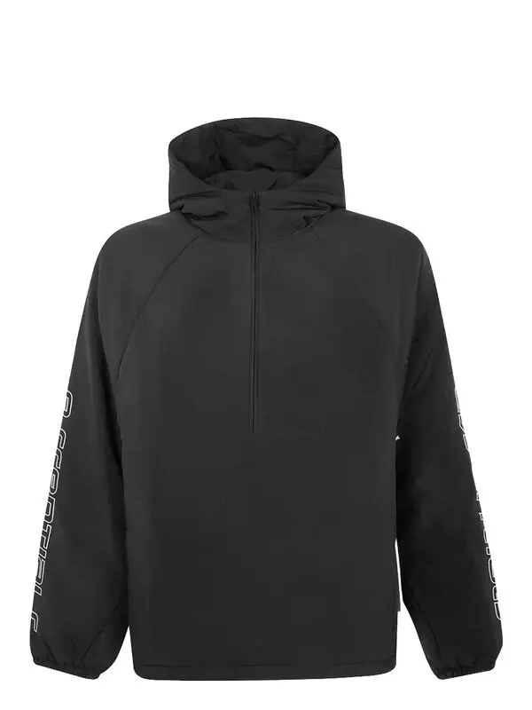 Fear Of God Hooded Half-zip Jacket - Black