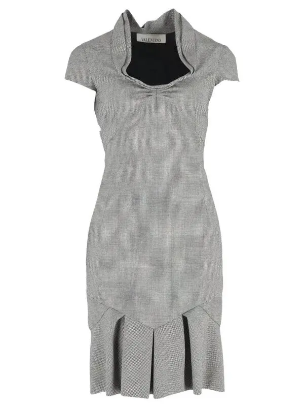 Valentino Garavani Short-sleeve Midi Dress - Grey