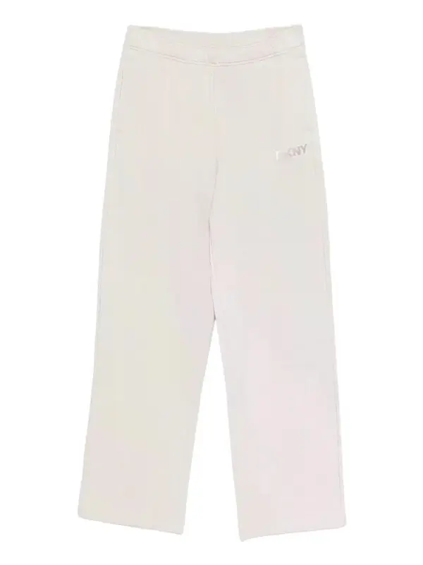 Dkny Logo-detail Pocket Track Pants - Neutrals