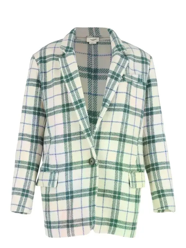 ISABEL MARANT VINTAGE Check-pattern Blazer - White