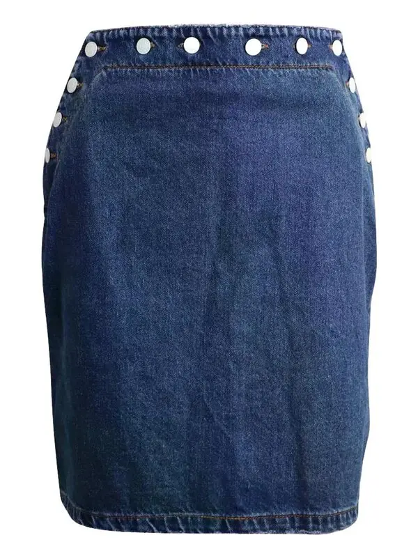 MSGM Button-detail Pencil Skirt - Blue