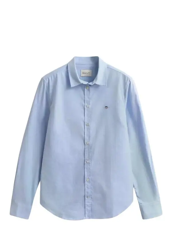 Gant Embroidered-logo Shirt - Blue