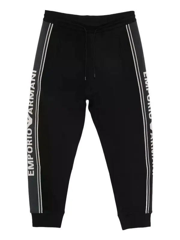Emporio Armani Logo-detail Track Pants - Black