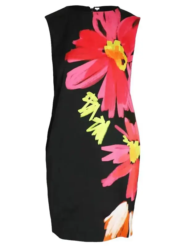 Escada Demici Floral-print Mini Dress - Black