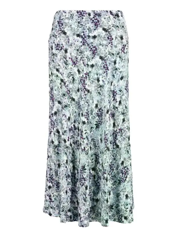 Erdem Floral-print Midi Skirt - White