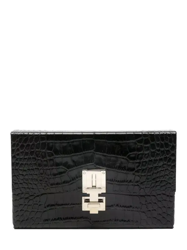 TOM FORD Silver-tone Hardware Clutch - Black