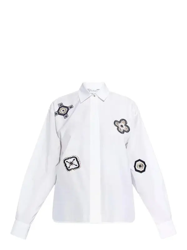 Max Mara Shock Embellished Shirt - White