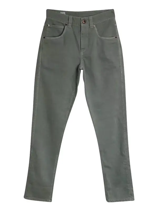 Brunello Cucinelli Button-fastening Straight Leg Jeans - Green