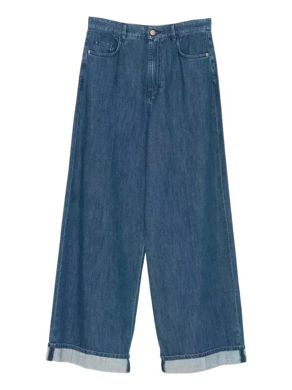 Max Mara Lupino Cuffed Trousers - Blue