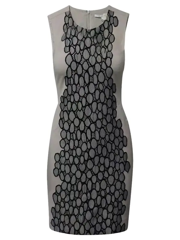 Diane Von Furstenberg Vintage Sleeveless Mini Dress - Grey