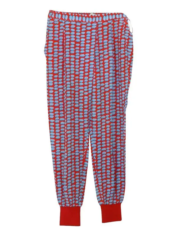 Stella McCartney Printed Cotton Trousers - Red