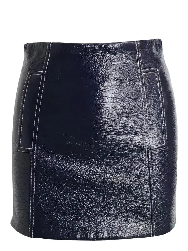 Ba&sh Mini Pencil Skirt - Blue