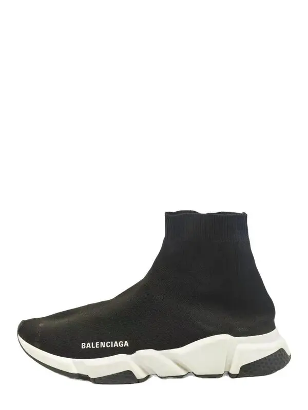 Balenciaga Knit High-top Slip-on Sneakers - Black