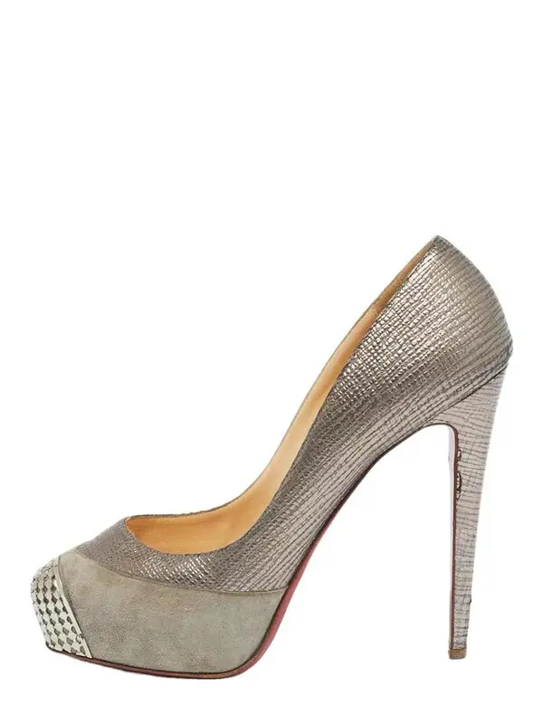 CHRISTIAN LOUBOUTIN Maggie Platform Pumps - Silver