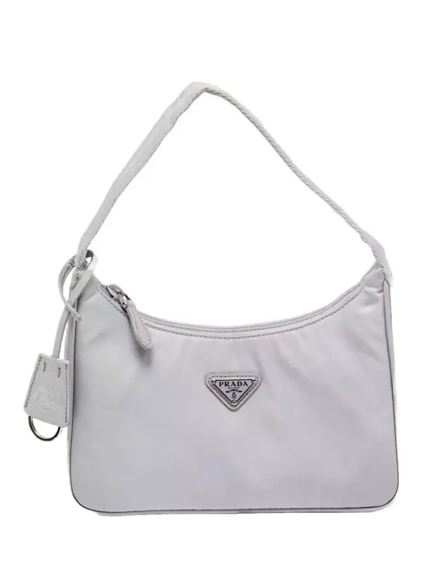 Prada 2000s Logo-plaque Shoulder Bag - Grey