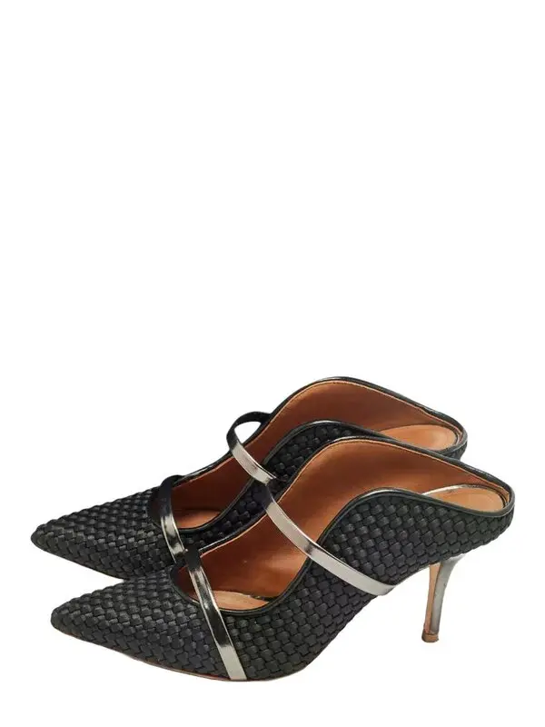 MALONE SOULIERS Maureen Woven Leather Sandals - Black