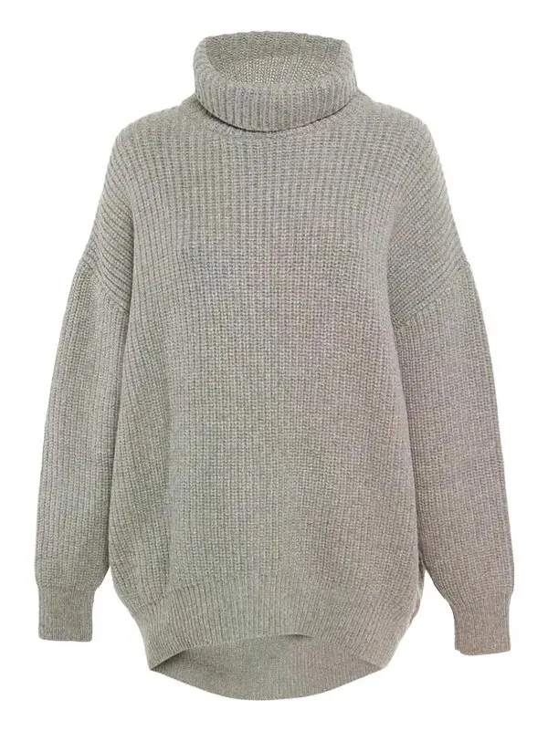 Givenchy Ribbed Turtleneck Sweater - Grey