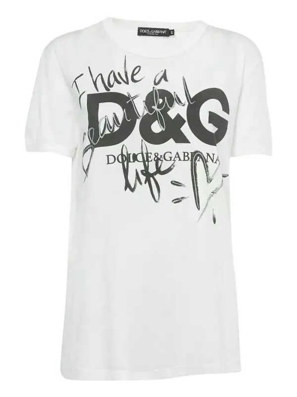 Dolce & Gabbana Graphic-print T-shirt - White