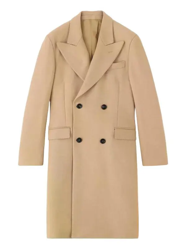 FORTELA Ernesto Double-breasted Coat - Neutrals