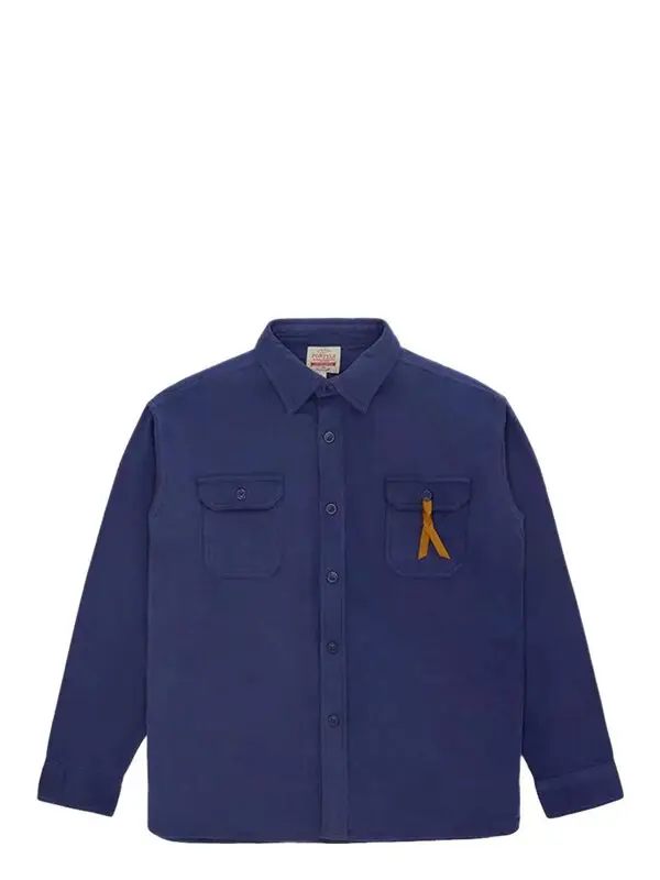 FORTELA Mescal Cotton Shirt - Blue
