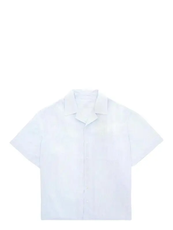 FORTELA Short-sleeve Bowling Shirt - Blue