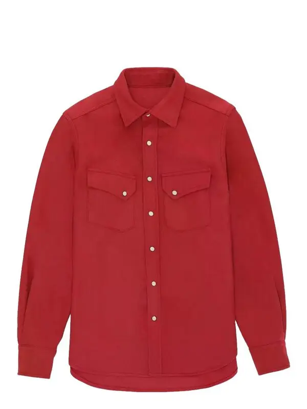FORTELA Flap-pocket Shirt - Red