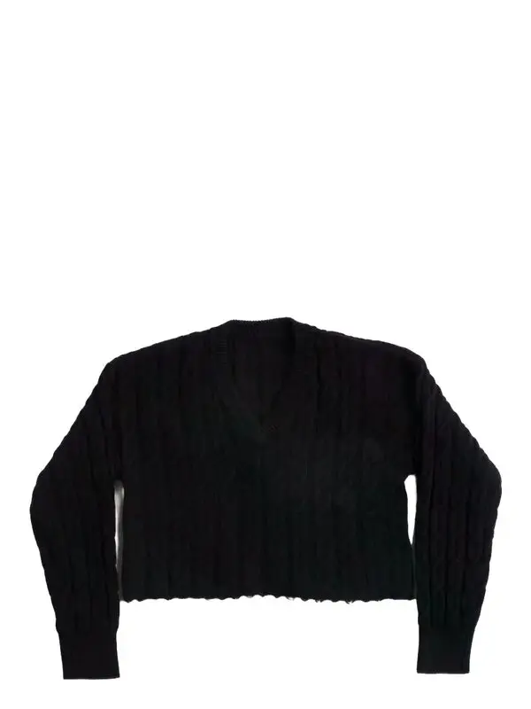 FORTELA Liv Cable-knit Sweater - Black