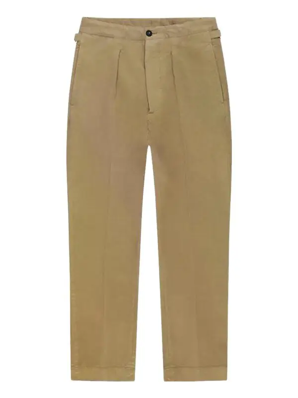 FORTELA Oklahoma Front-pleated Trousers - Neutrals