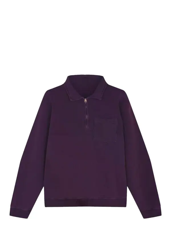 FORTELA Zip Pocket Sweater - Purple