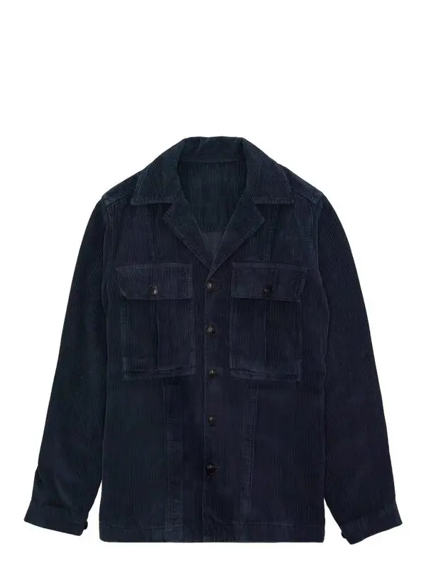 FORTELA Solomon Corduroy Overshirt - Blue