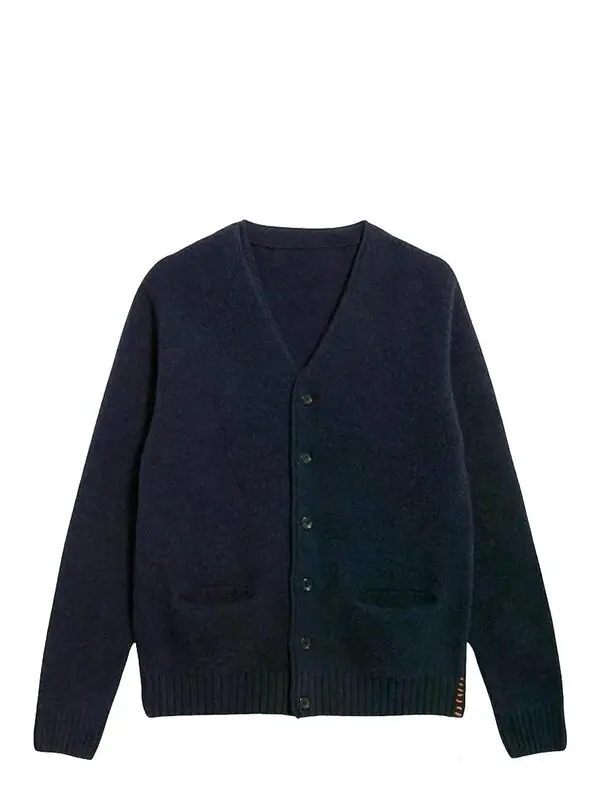 FORTELA Edmund Buttoned Cardigan - Blue