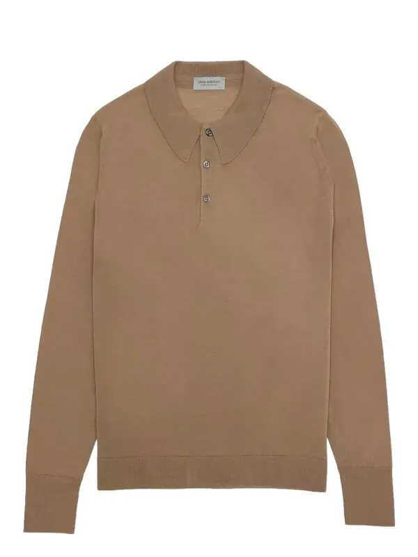 FORTELA Long-sleeve Polo Sweater - Neutrals