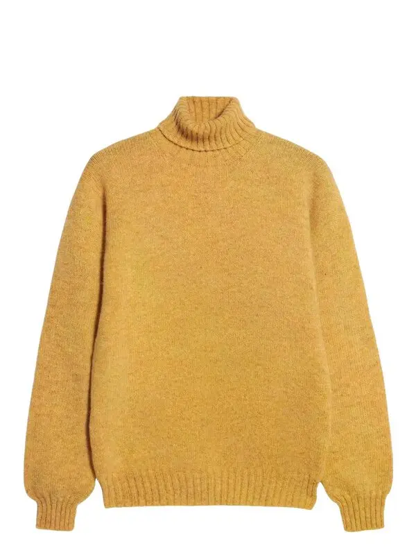 FORTELA Shetland Turtleneck Sweater - Yellow