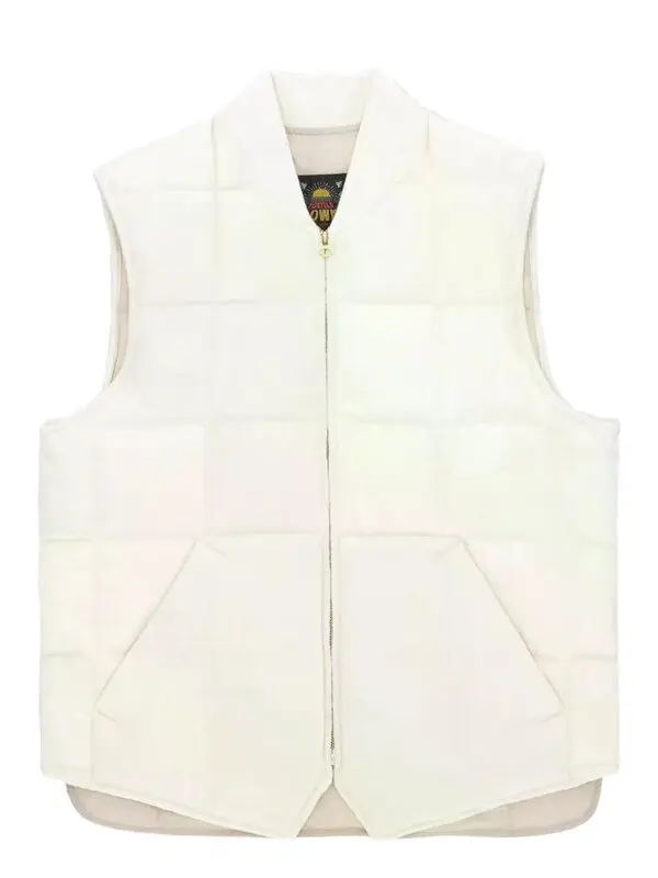 FORTELA Quilted Zip Vest - Neutrals