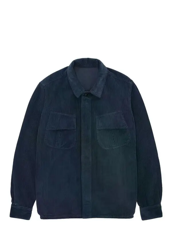 FORTELA Corduroy Pockets Overshirt - Blue