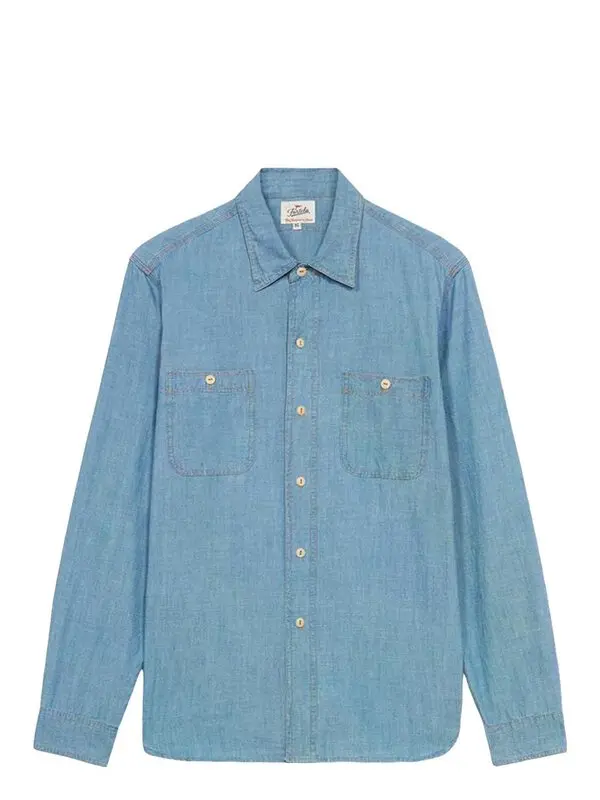 FORTELA Workj Chambray Shirt - Blue
