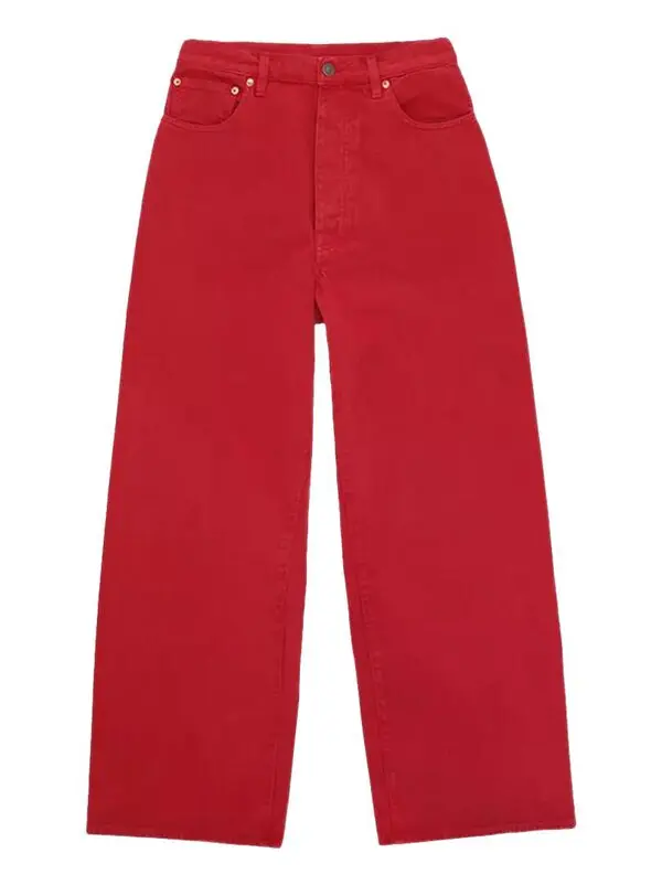 FORTELA Wide-leg Trousers - Red