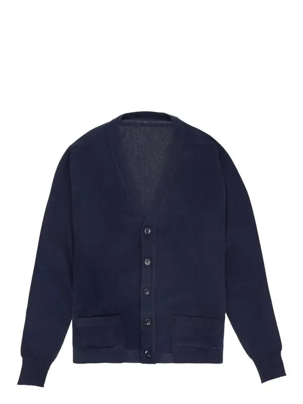 FORTELA Lynch V-neck Cashmere Cardigan - Blue