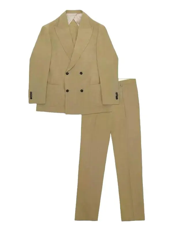 FORTELA Marcello Double-breasted Suit - Neutrals