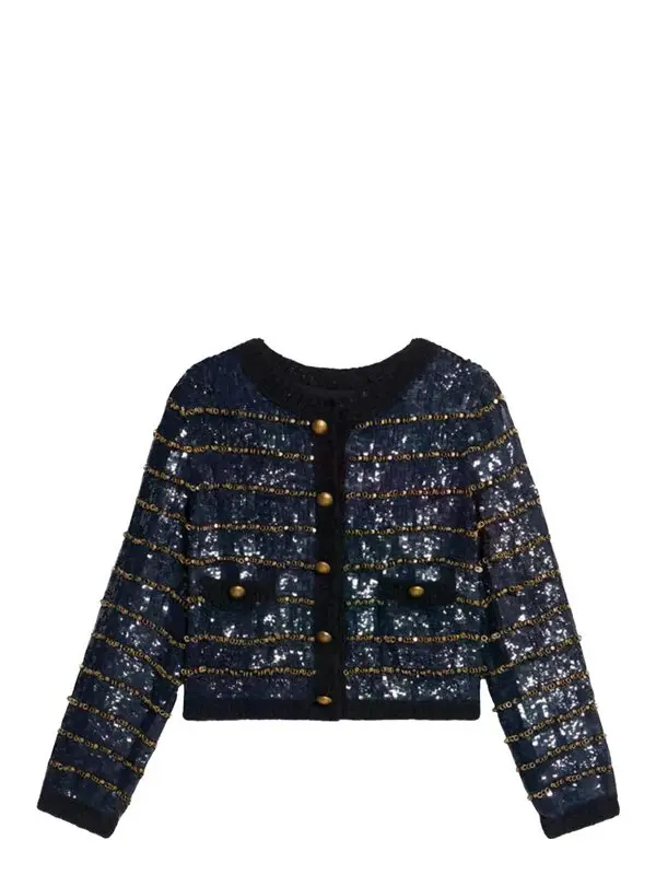 FORTELA Sequin-embellished Jacket - Blue