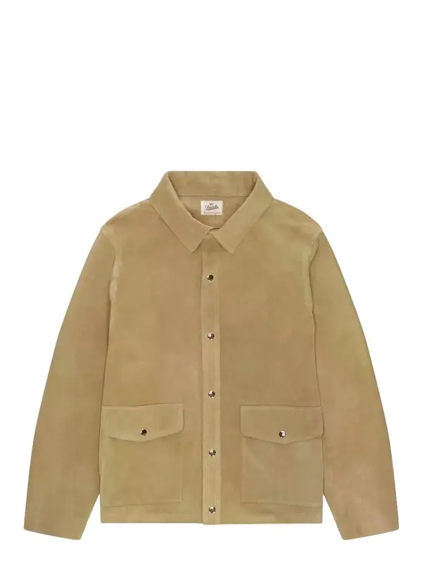 FORTELA Suede Patch-pocket Jacket - Neutrals