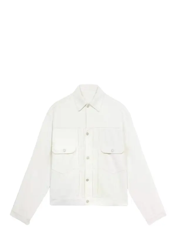 FORTELA Flapped-pocket Corduroy Jacket - White