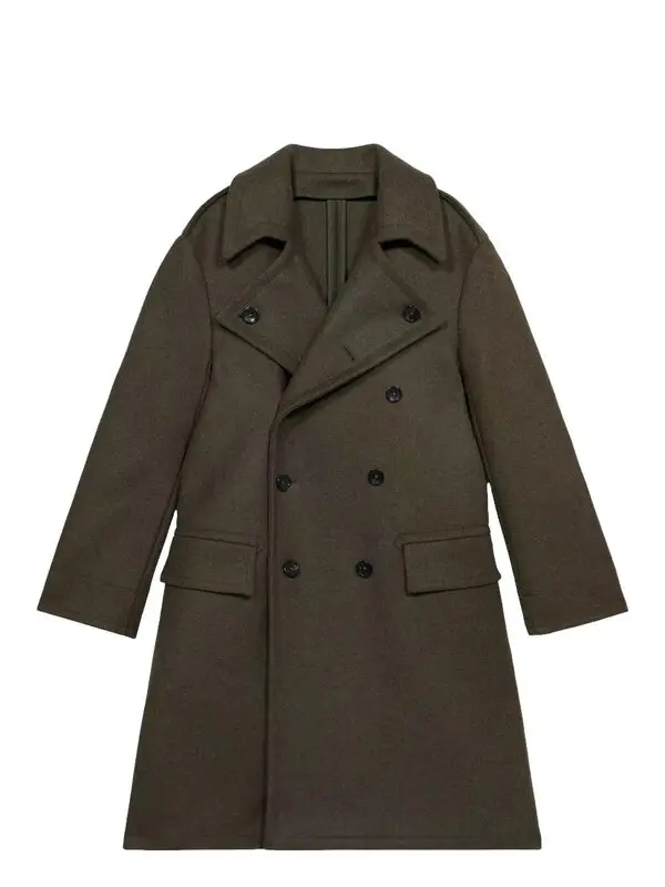FORTELA Winston Double-breasted Coat - Green