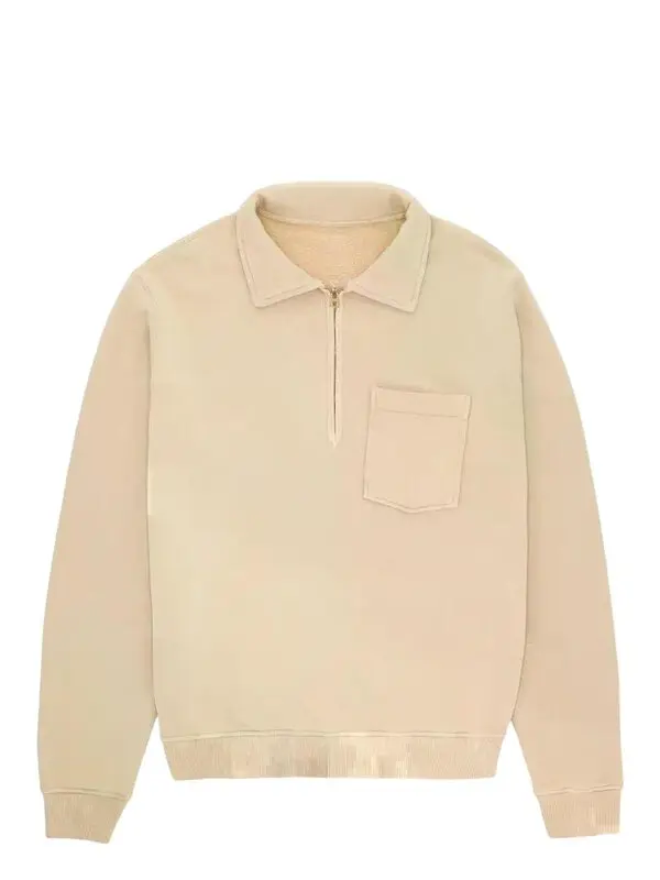 FORTELA Yalep Zip Chest-pocket Sweatshirt - Neutrals