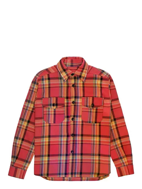 FORTELA Kenny Checked Pocket Shirt - Red
