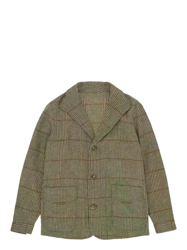 FORTELA Scotland Check-pattern Blazer - Green
