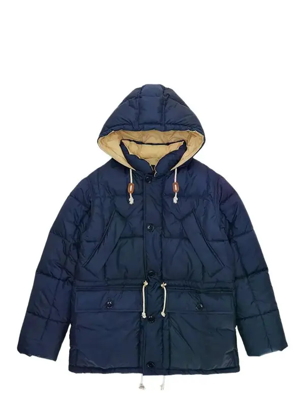 FORTELA Quilted Hooded Jacket - Blue