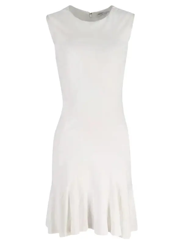 Diane Von Furstenberg Vintage Sleeveless Mini Dress - White