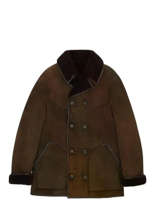 FORTELA Lemans Double-breasted Jacket - Brown