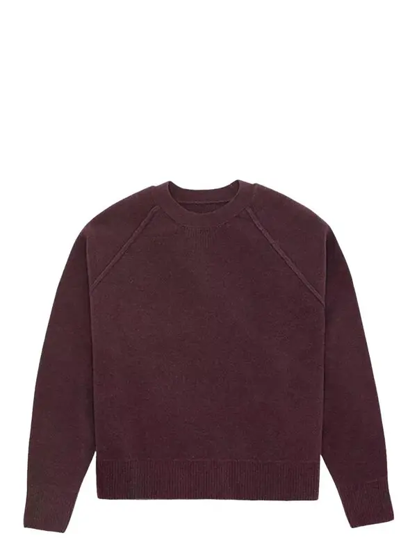 FORTELA Raglan-sleeve Crew-neck Sweater - Red